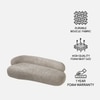 Luxelounge Wood 2-Seater + Ottoman With Upholstery Non Storage Sofas In ...