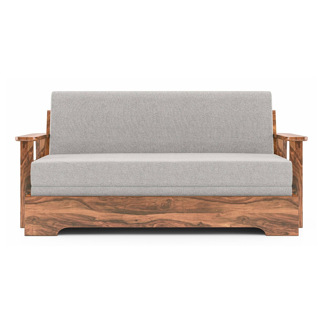 Mahim 3 Seater Sofa cum Bed in Vapour Gery Colour With Storage