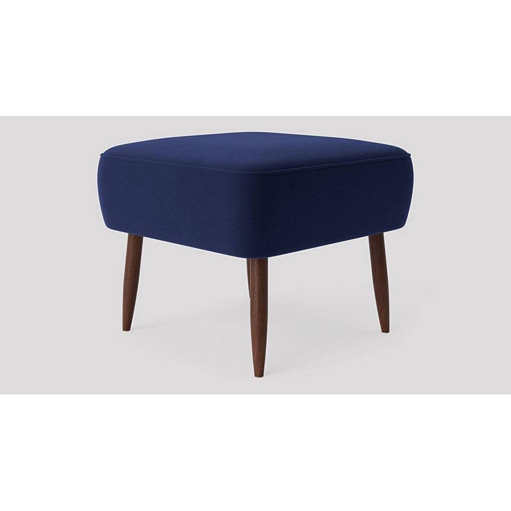 Billie Ottoman Color in Navy Blue