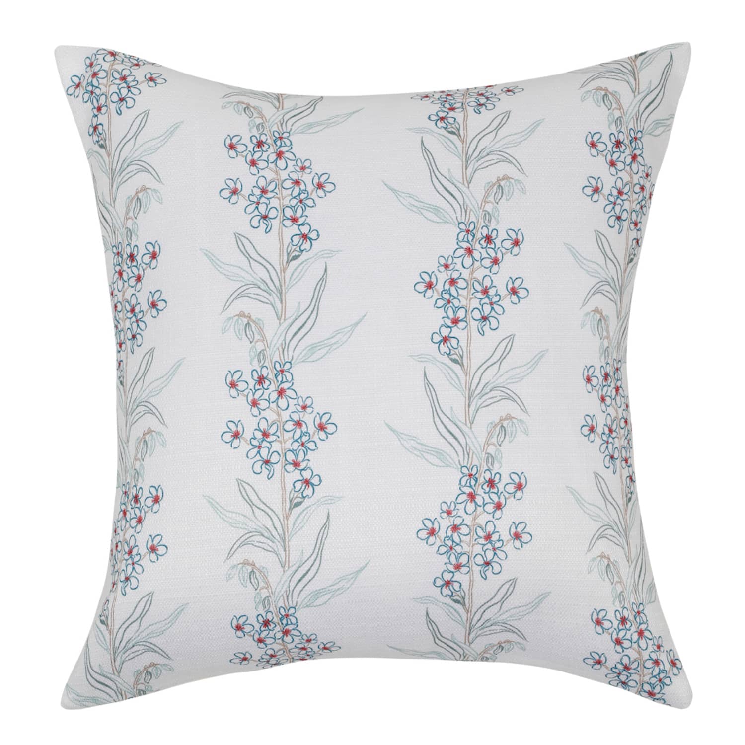 Set Of 5 Floral Square Cushion Covers