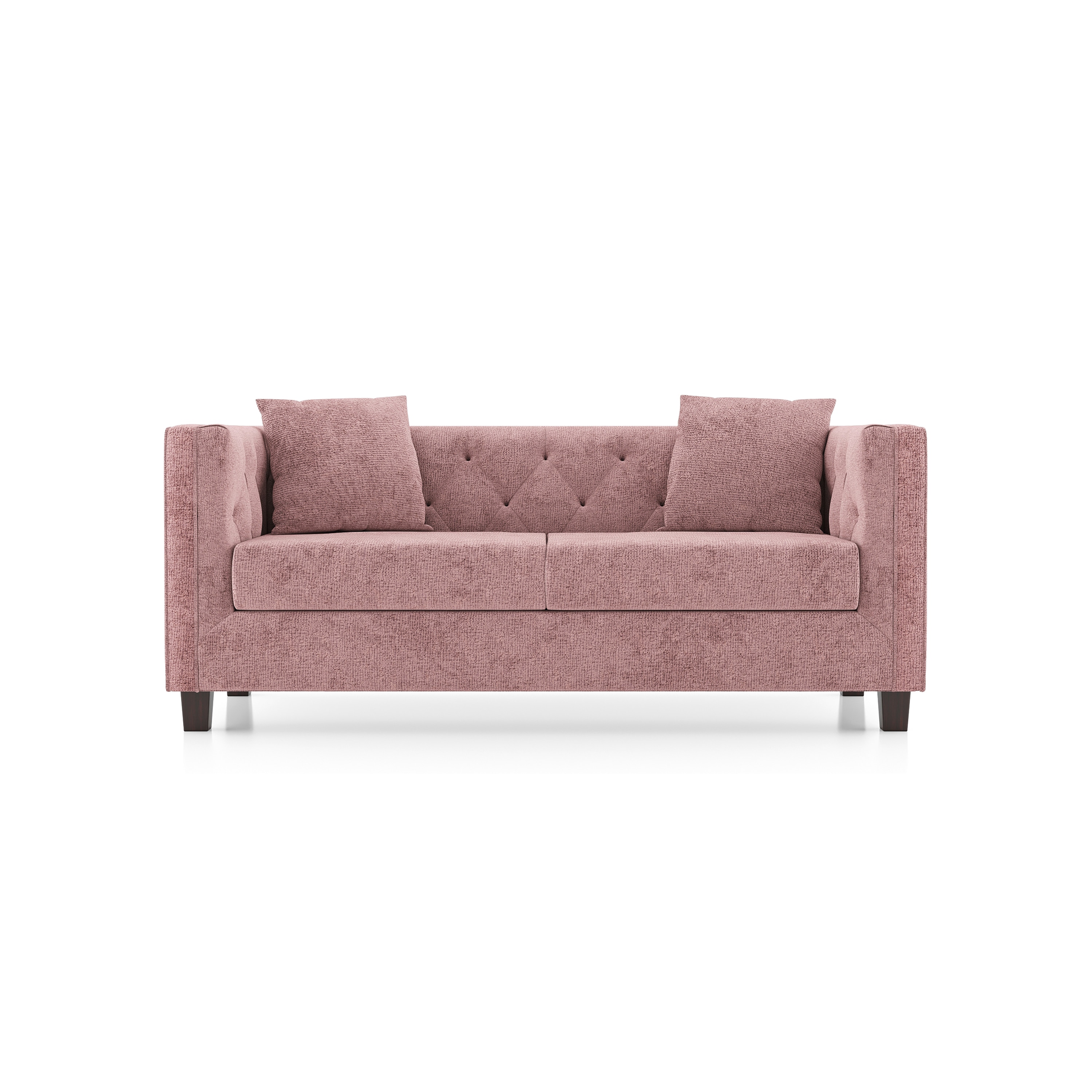 Windsor Essential 2 Seater Fabric Sofa In Desert Rose Colour