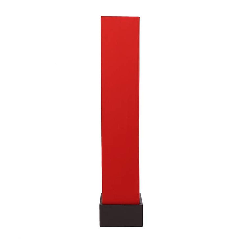 Cicely Red Cotton Shade Floor Lamp