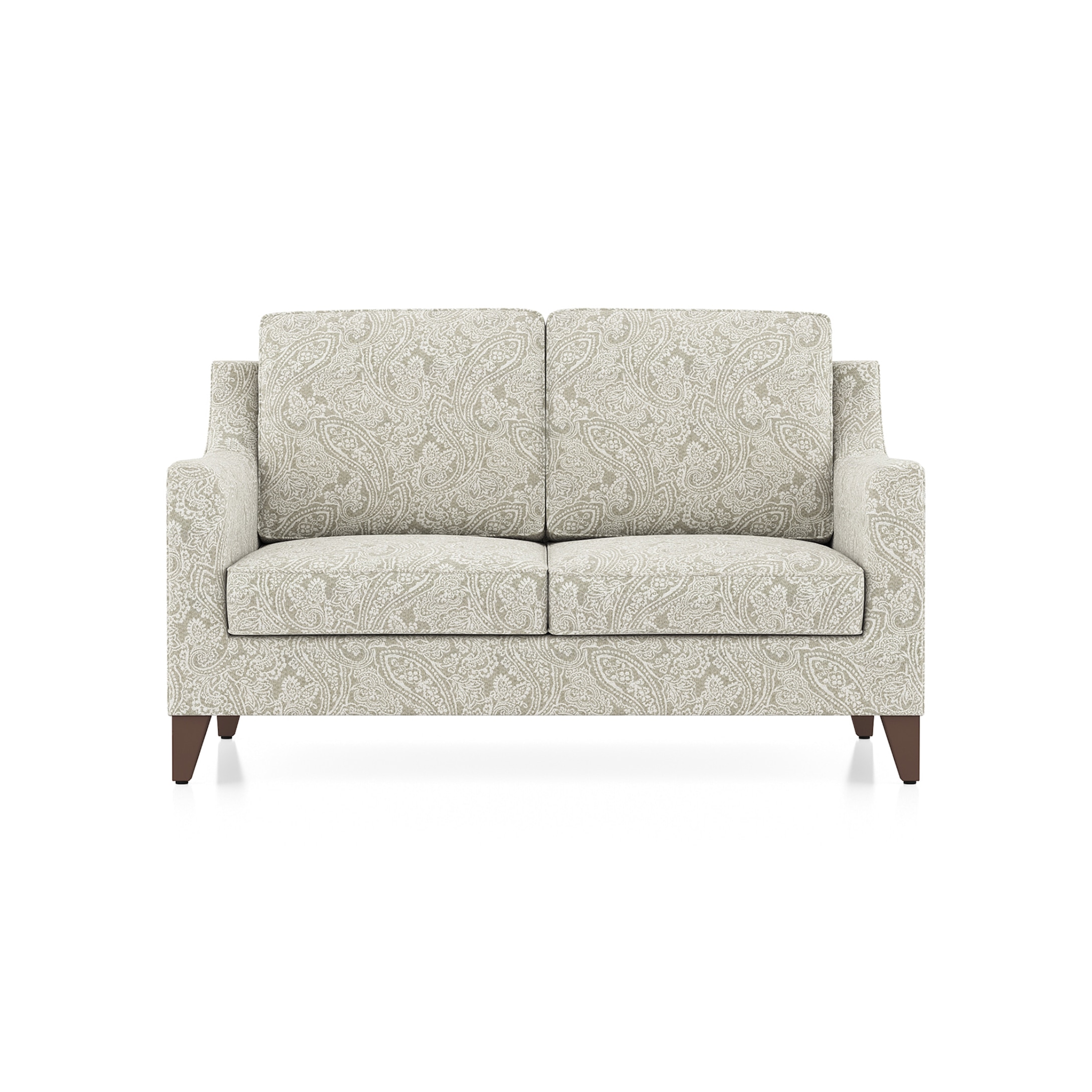 Abbey Sofa (Colour : Monochrome Paisley, Cushion : Soft, Seating Capacity : 2 Seater)