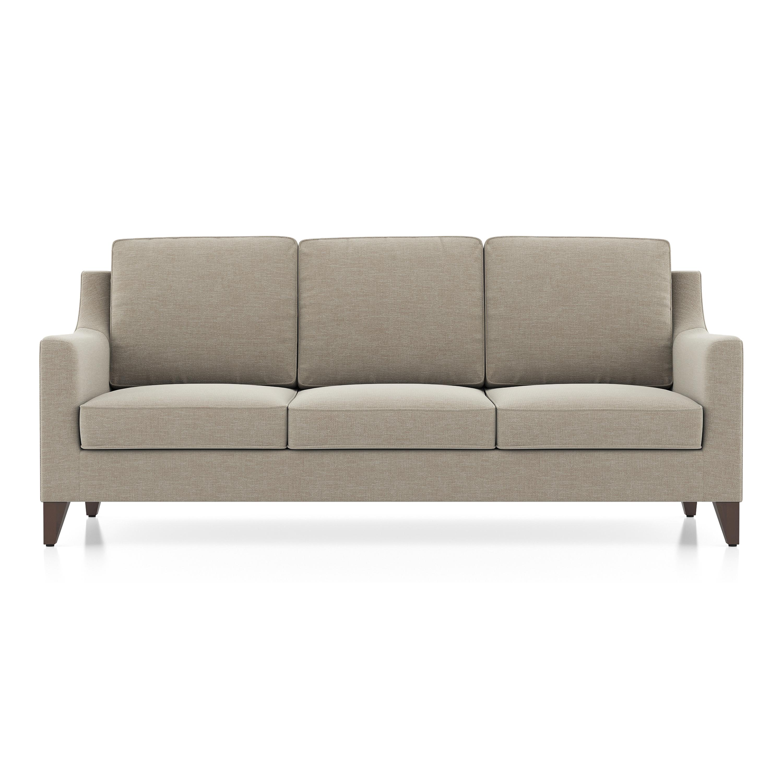 Abbey Sofa (Colour : Oyster Beige, Cushion : Hard, Seating Capacity : 3 Seater)
