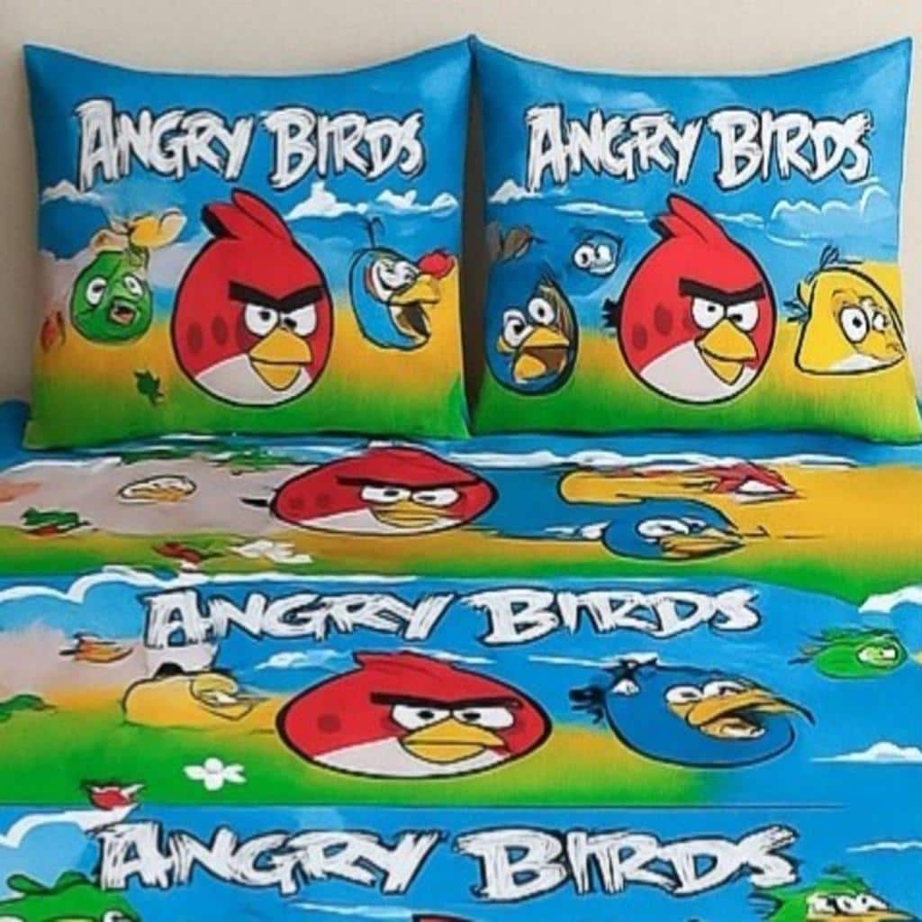 Multicolor Cartoonprint 350 TC Cotton Flat Single Bed Size Bedsheet ...