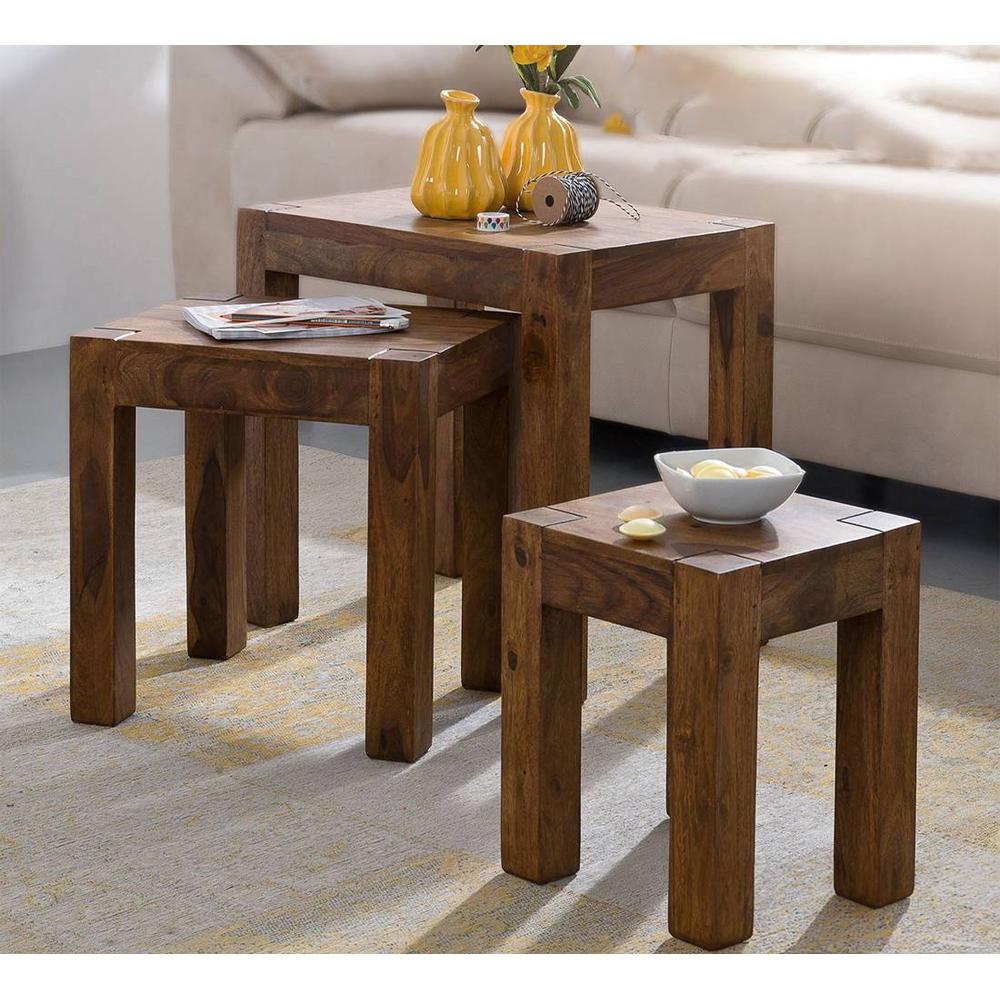Brandyn Solid Wood Nested Tables - Set of 3