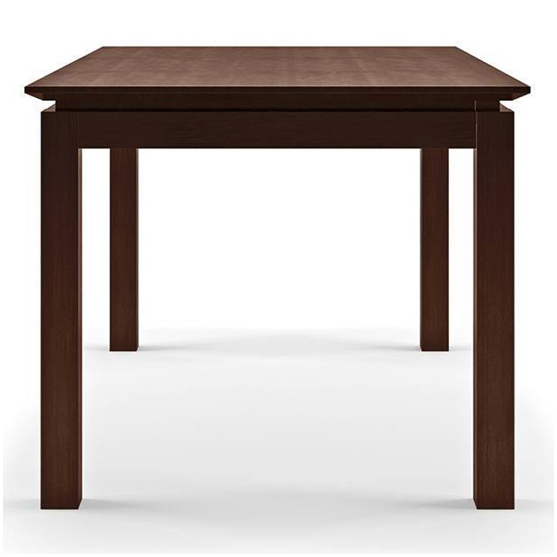 Diner 6 Seater Dining Table in Dark Walnut Finish
