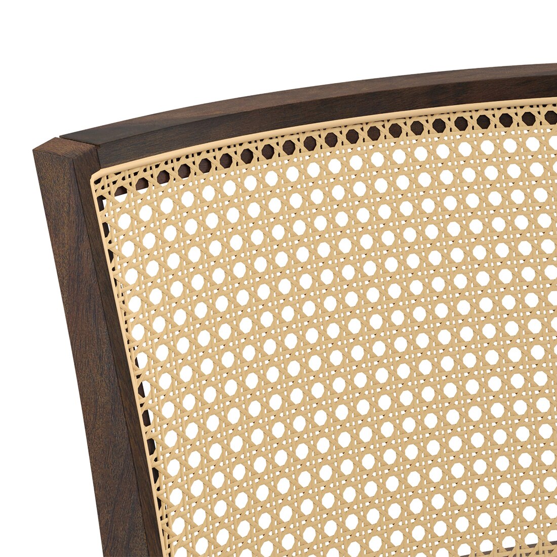 Reed Cane Chair Set Of 2 In Finish Danish Walnut Colour Macadamia Brown ...