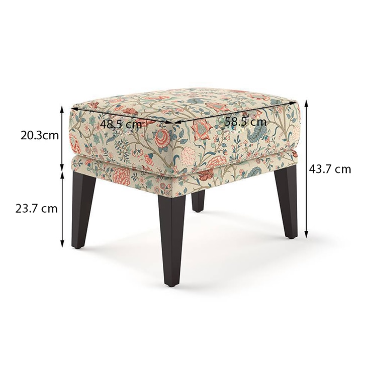 Morgen Ottoman in Multicolor