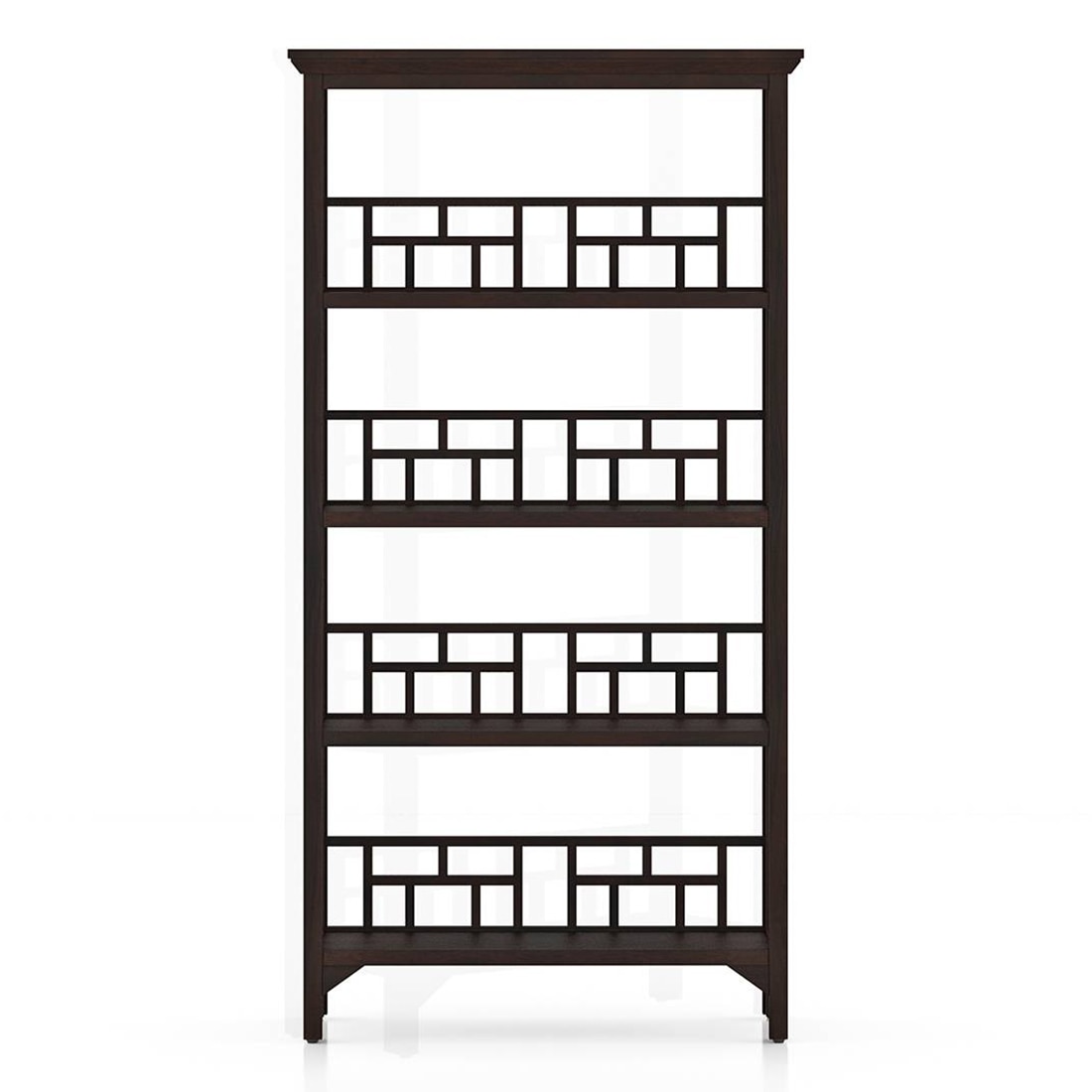 Enid Solid Wood Bookshelf in Mango Mahogany Finish