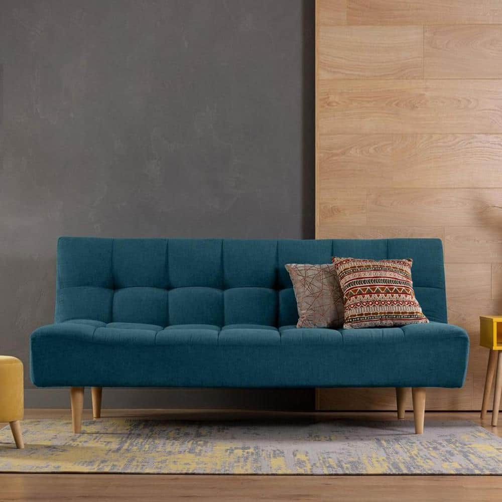 Ofra 3 Seater Sofa Cum Bed In Blue Color