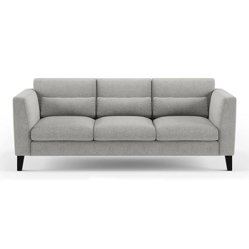Lewis Sofa (Colour : Vapour Grey, Cushion : Soft, Seater : 3+1+1)