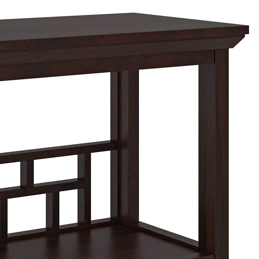 Enid Solid Wood Bookshelf in Mango Mahogany Finish