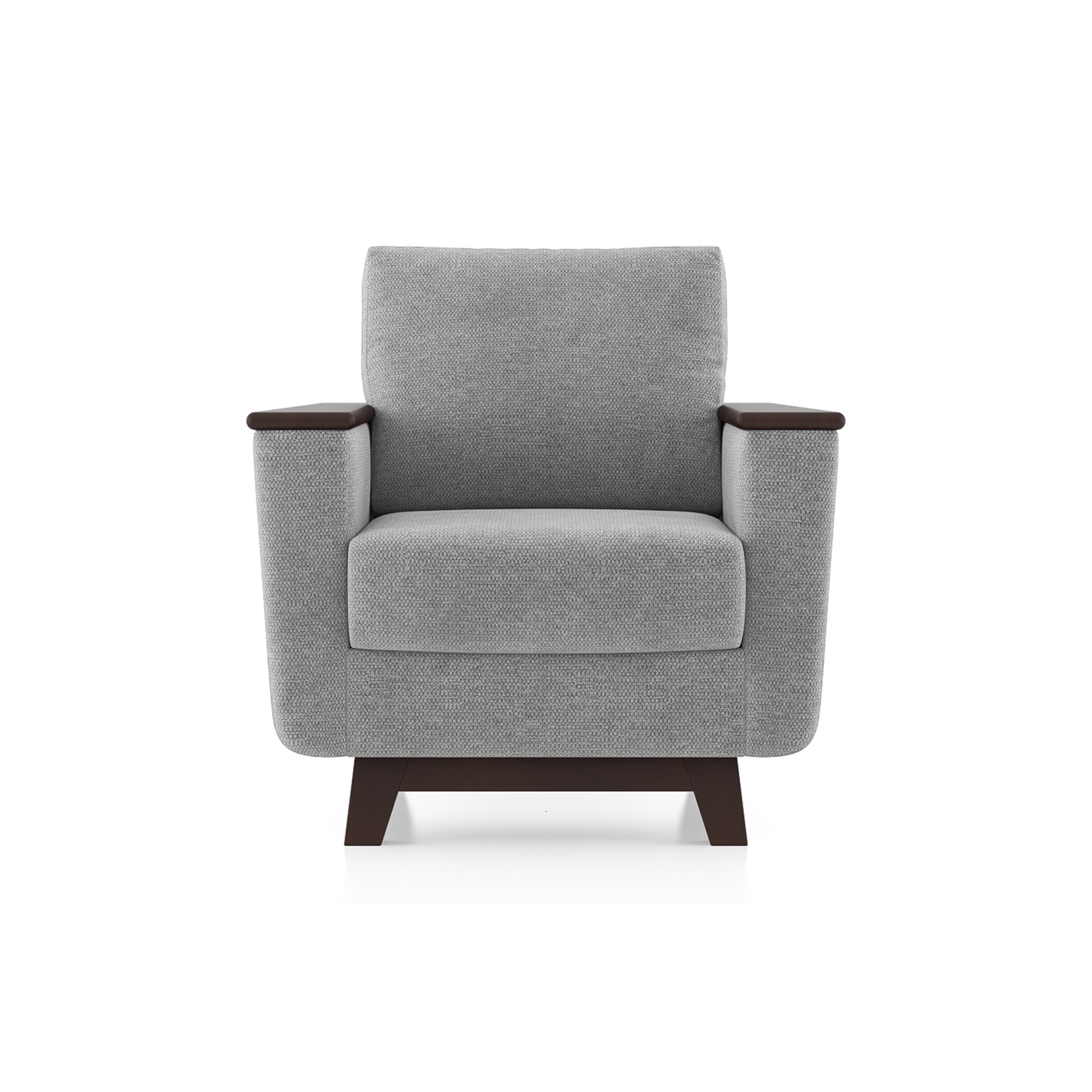 Corby Essential 1 Seater Fabric Sofa In Granite Weave